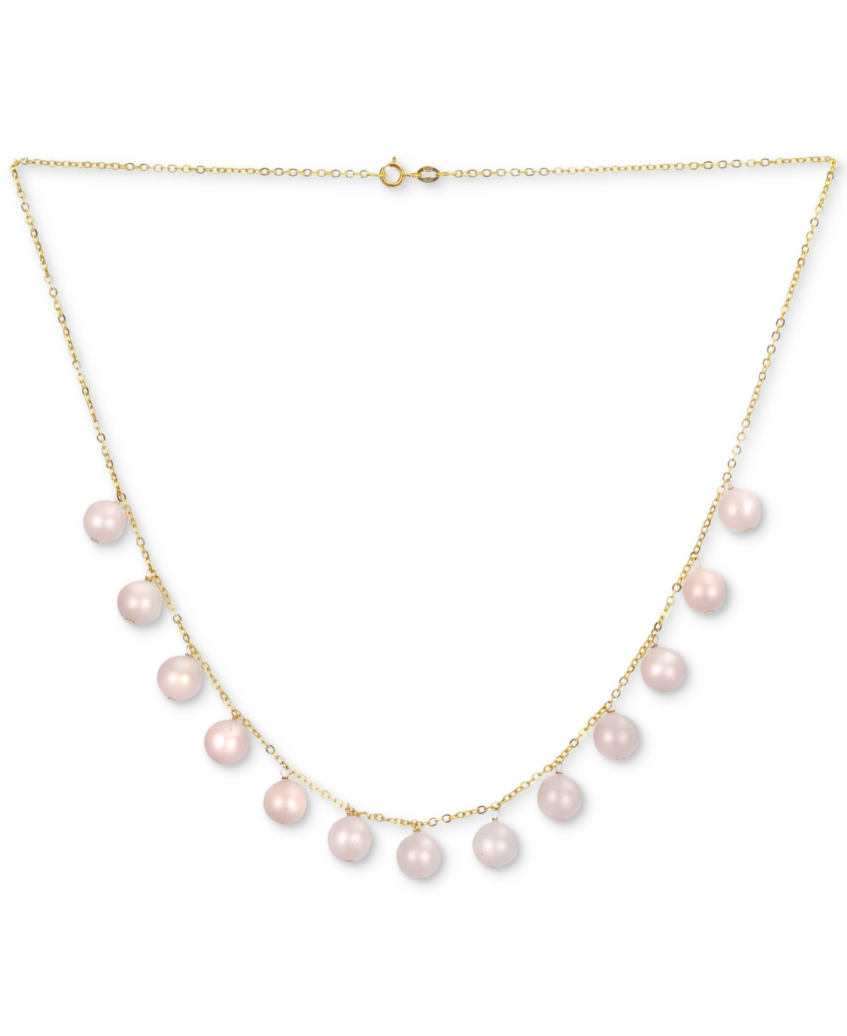 Click here for Garnet Bead Dangle 18 Statement Necklace in 14k Go... prices