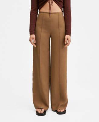 MANGO Women's Pleat Detal Modal Trousers - Macy's
