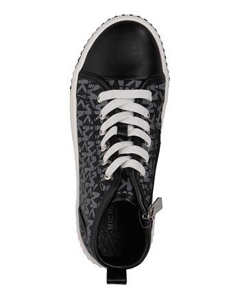 Michael Kors Big Girls Skate Split Logo Print High Top Sneakers ...