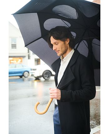 GUSTBUSTER Wind Resistant Auto Open J-Shaped Handle Umbrella - Macy's