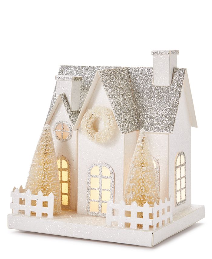 Holiday Lane Large Light-Up House, Created for Macy's - Macy's