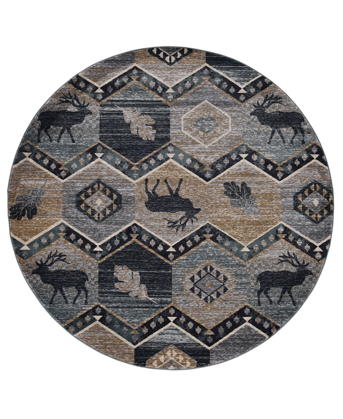 Click here for Kas Chester 5637 710 x 710 Round Area Rug - Brown... prices