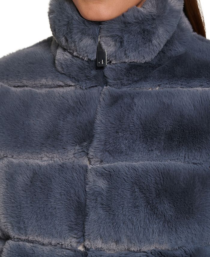 Calvin Klein Women's Faux-Fur Coat & Reviews - Coats & Jackets - Women ...