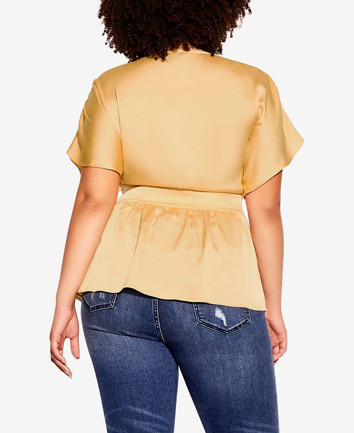 City Chic Trendy Plus Size Tangled Top & Reviews - Tops - Plus Sizes ...