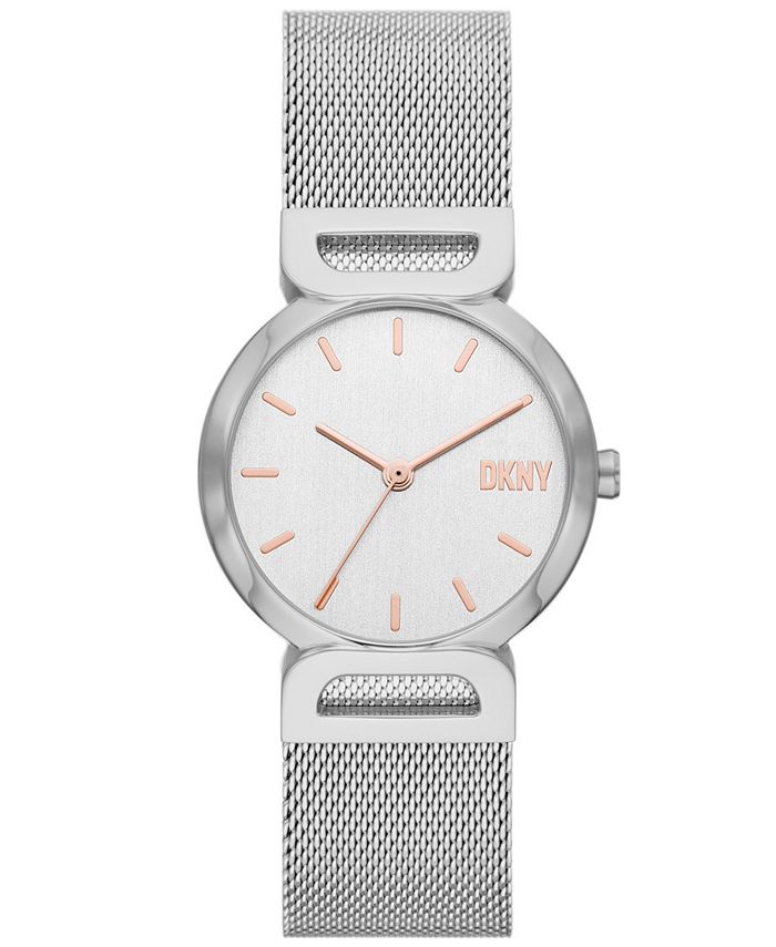 DKNY Women's Downtown D Three-Hand Stainless Steel Bracelet Watch, 34mm ...