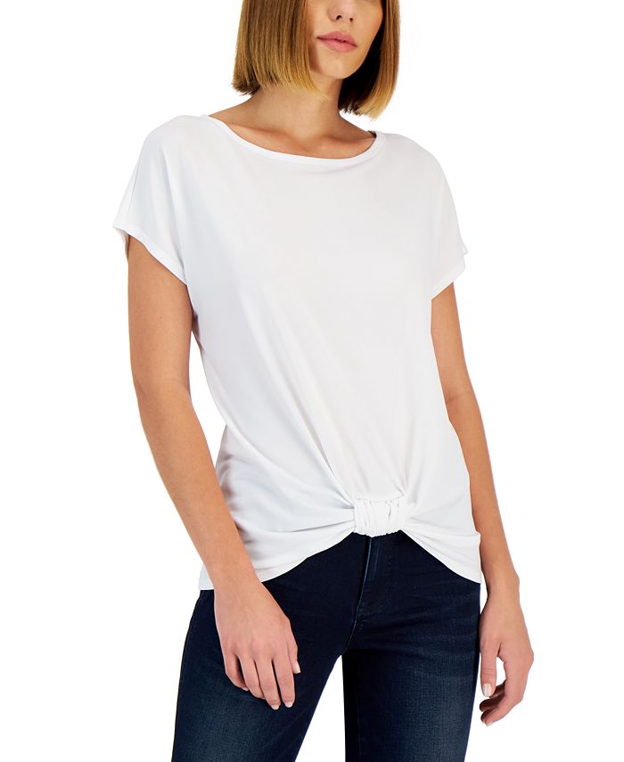 Willow Drive Women's Knot-Front Top & Reviews - Tops - Women - Macy's