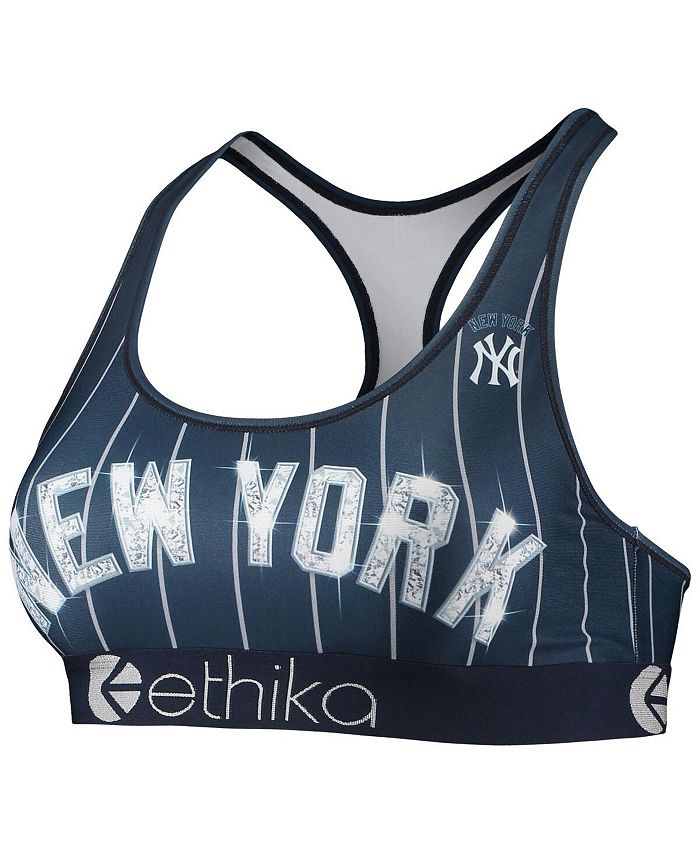 Ethika Women's Navy New York Yankees Slugger Bra - Macy's