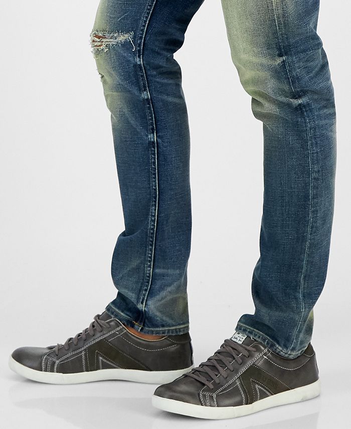 GUESS Men's Apex Slim-Tapered Fit Destroyed Jeans - Macy's