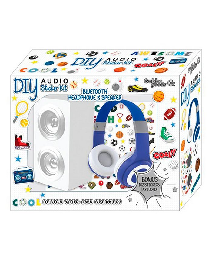 Gabba Goods DIY Patch Kit- With Headphones, a bluetooth speaker, and a ...