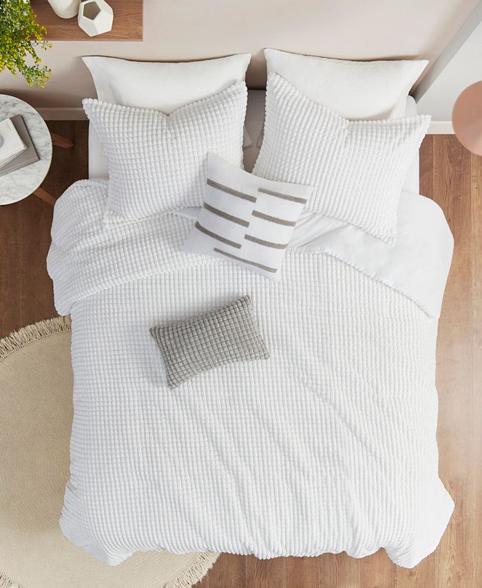 Urban Habitat Hayden 5 Piece Plush Clip Jacquard Comforter Set, Full ...