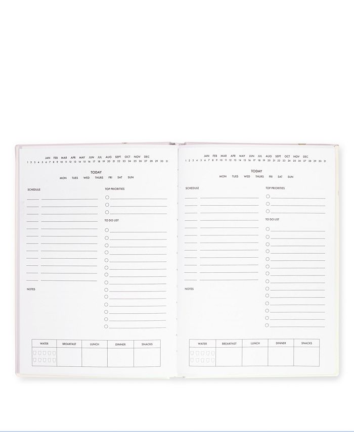 Kate Spade Multipurpose Planner, White and Gold Polka Dot - Macy's