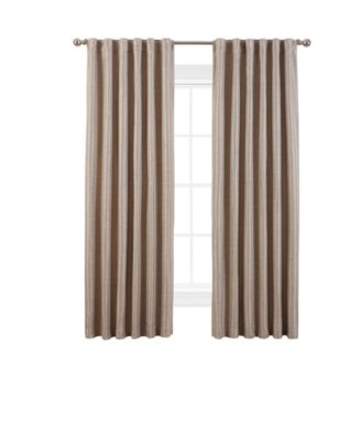 Nautica Robin Thermal Woven Room Darkening Back Tab Window Curtain ...