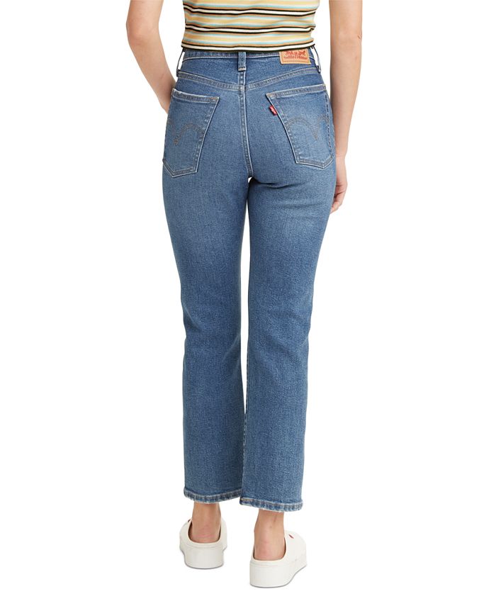 Levi's Women's Wedgie Straight-Leg High Rise Cropped Jeans - Macy's