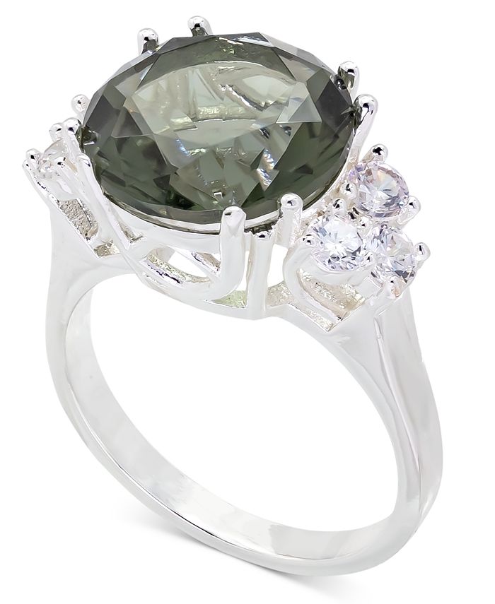 Charter Club Silver-Tone Color Crystal Ring, Created for Macy's - Macy's