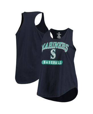 Profile Women's Navy Seattle Mariners Plus Size Racerback Tank Top - Macy's