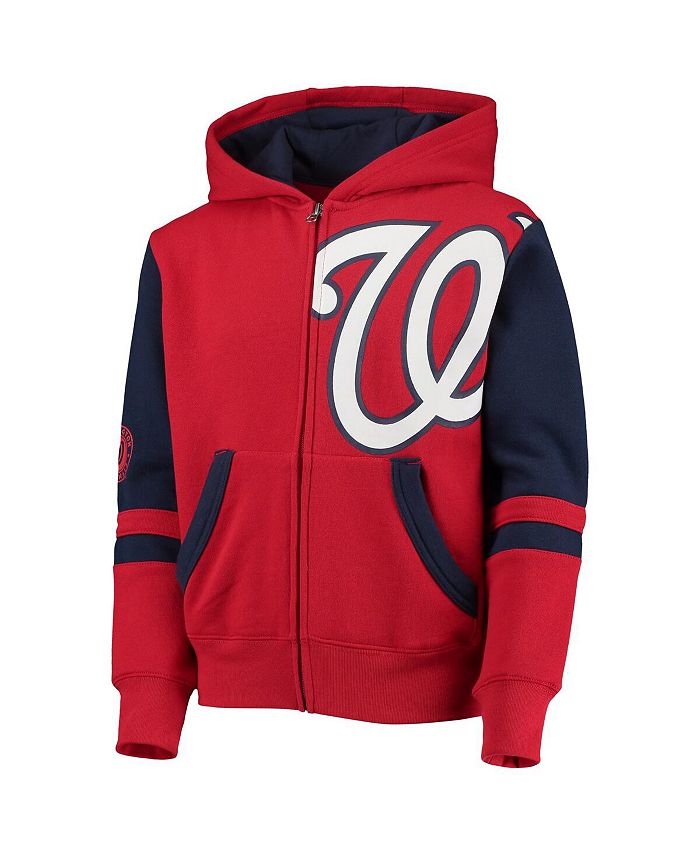 Outerstuff Big Boys Red Washington Nationals Stadium Color-Block Full ...