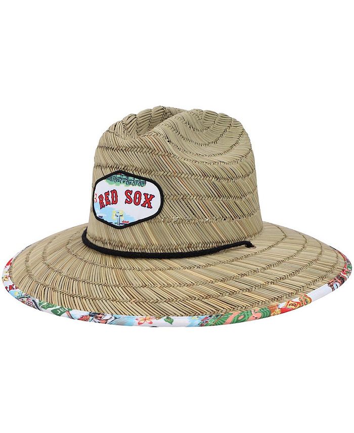 Reyn Spooner Men's Natural Boston Red Sox Logo Straw Hat - Macy's