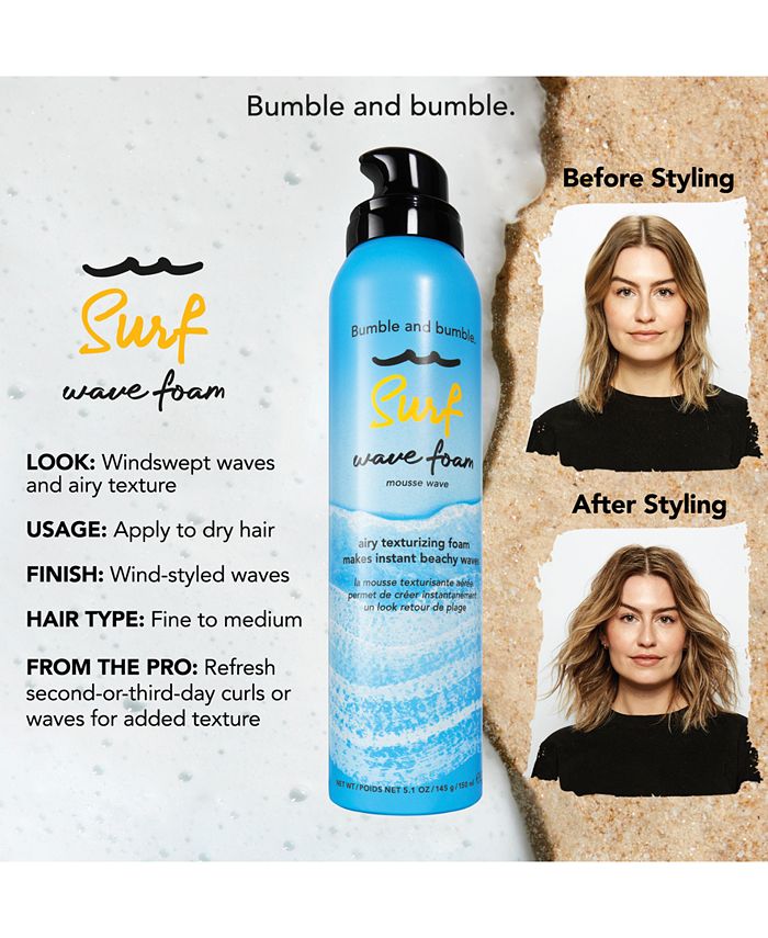 Bumble and Bumble Surf Wave Foam, 5.1 oz. - Macy's