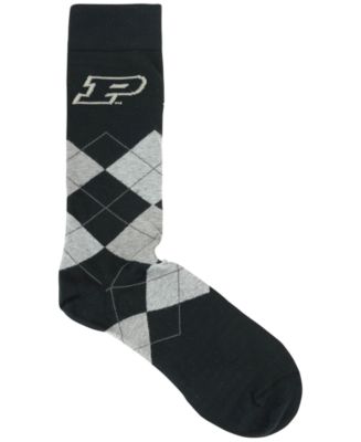For Bare Feet Purdue Boilermakers Argyle Dress Socks - Macy's