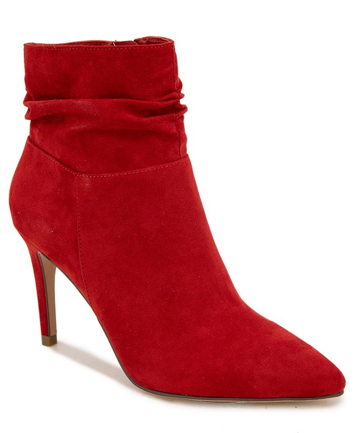 XOXO Women's Taylor Rouched Detailed Feminine Ankle Bootie - Macy's