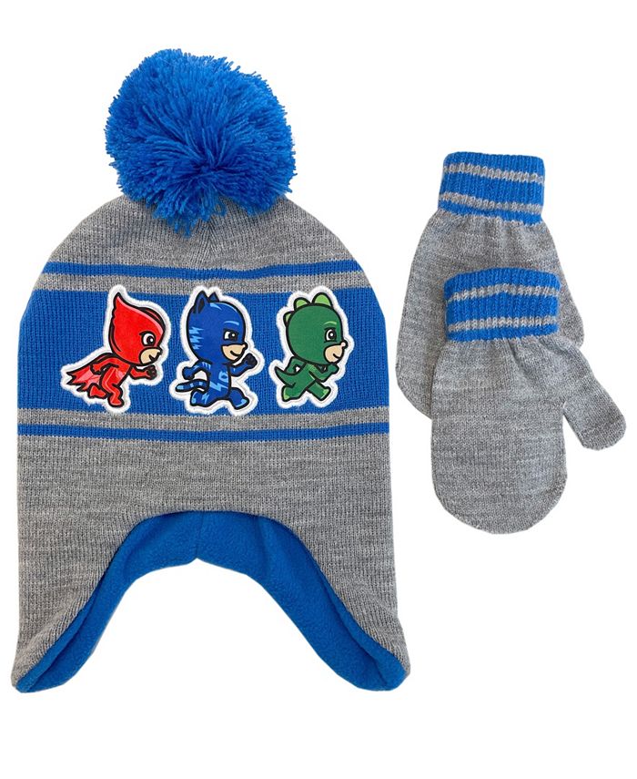 ABG Accessories Toddler Boys Pajama Mask Hat and Mitten Set, 2-Piece ...