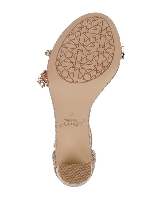 Jewel Badgley Mischka Women's Alia Block Heel Evening Sandals - Macy's