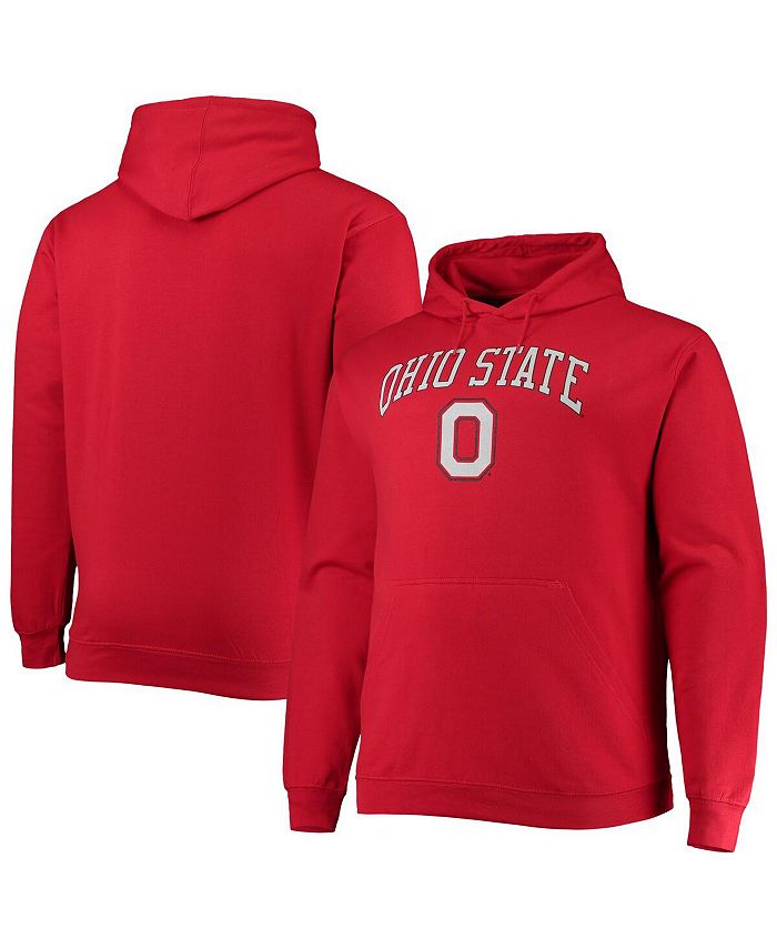 Champion Men's Scarlet Ohio State Buckeyes Big and Tall Arch Over Logo ...