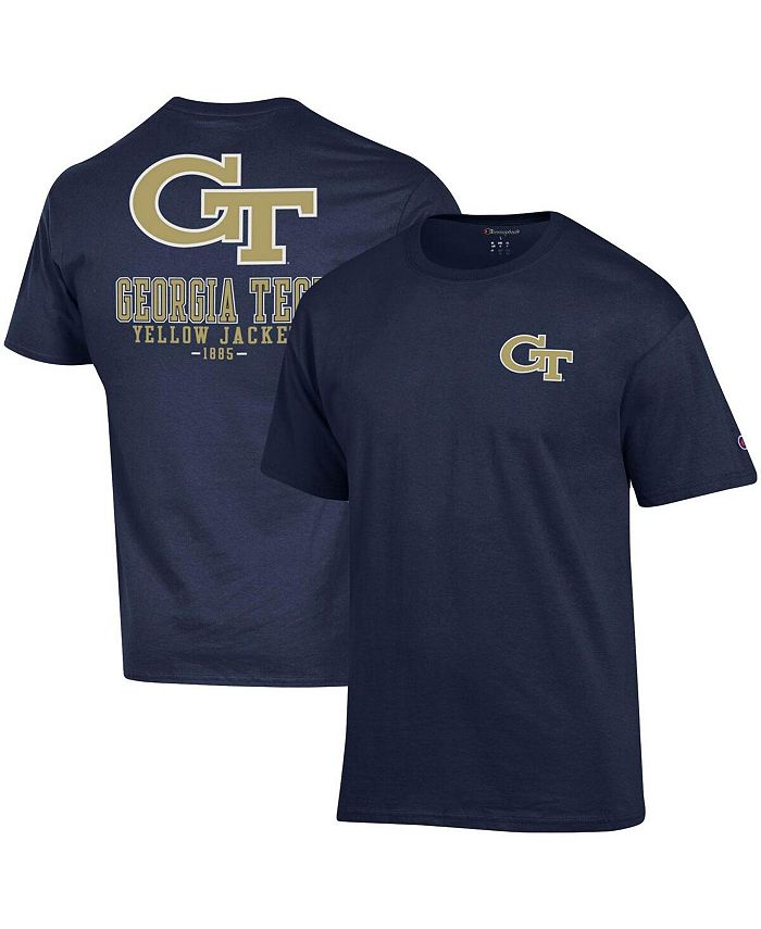Champion Men's Navy Georgia Tech Yellow Jackets Stack 2-Hit T-shirt ...