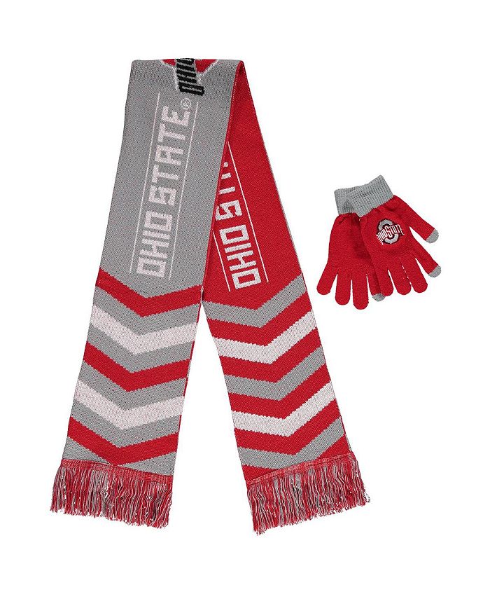 FOCO Men's and Women's Scarlet Ohio State Buckeyes Glove and Scarf ...
