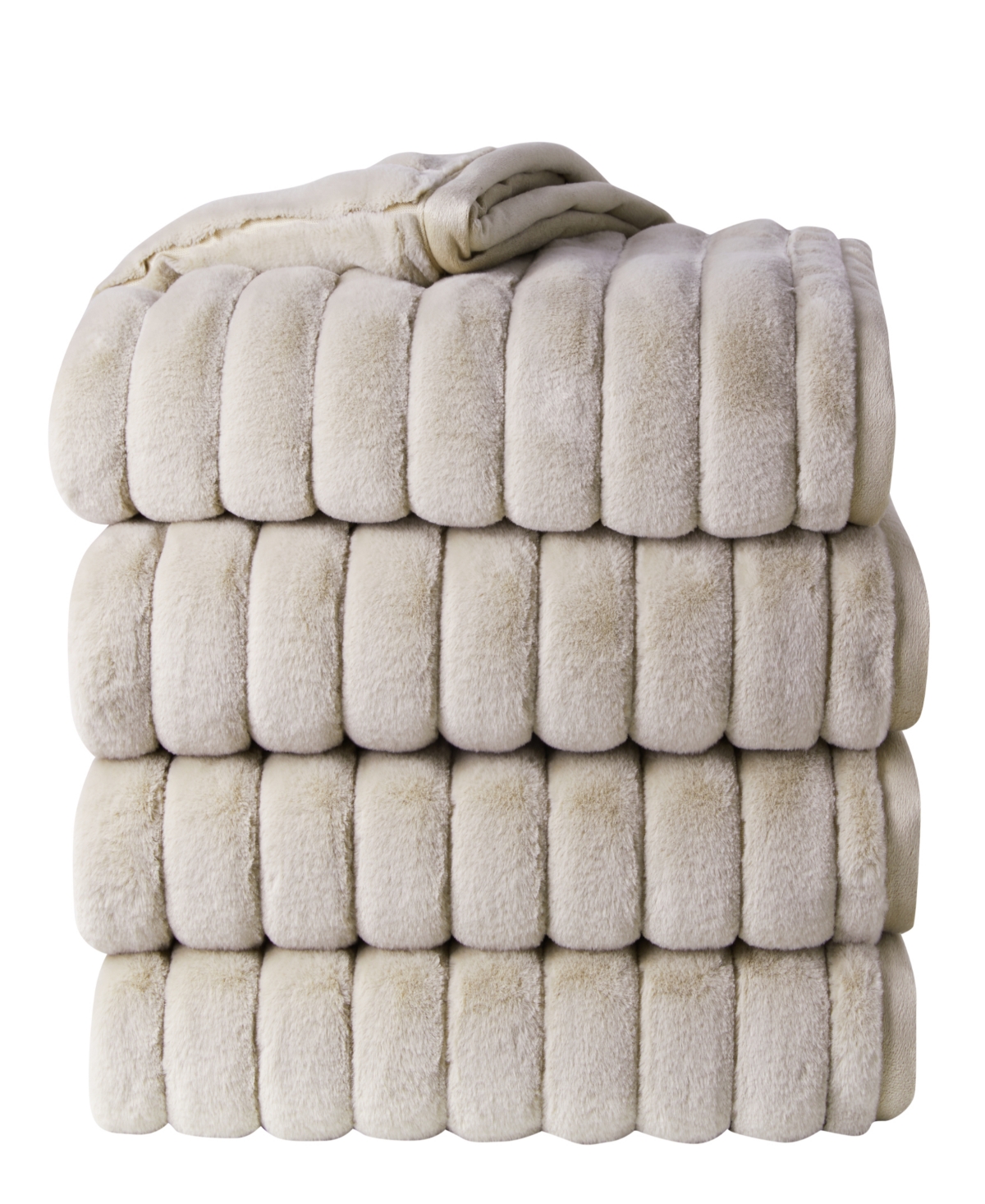 Click here for Ultra Plush Raschel Mink Blanket  Queen/King - Rib... prices