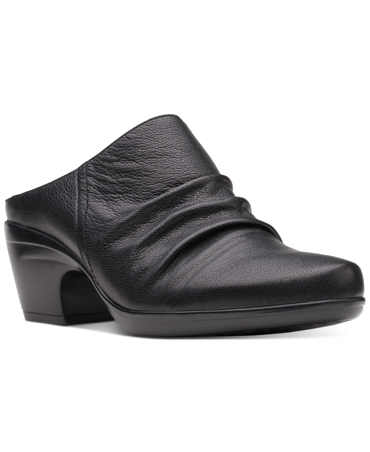 Click here for Clarks Womens Emily Charm Slip-On Clogs - Black prices