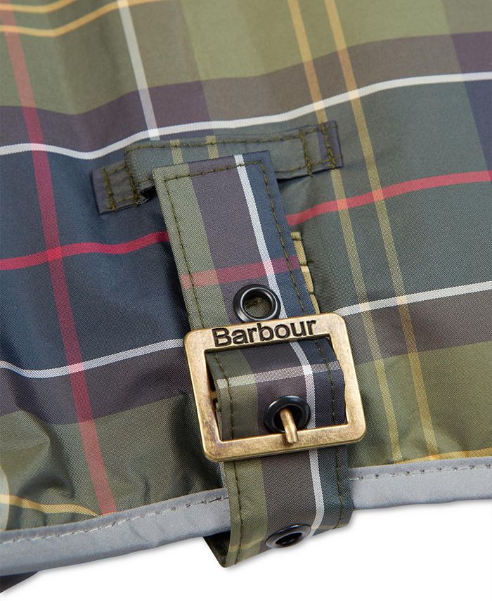 Barbour Wetheram Tartan Plaid Waterproof Adjustable Dog Coat - Macy's