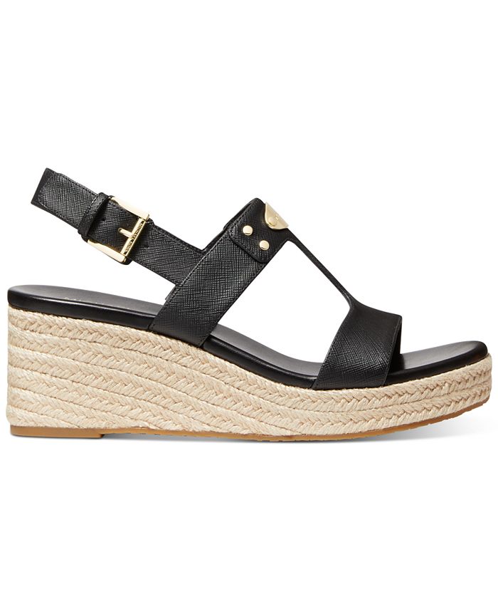Michael Kors Women's MK Plate Wedge Sandals - Macy's