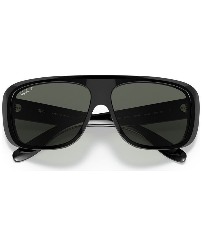 Ray-Ban Unisex Polarized Sunglasses, RB2196 BLAIR 64 - Macy's