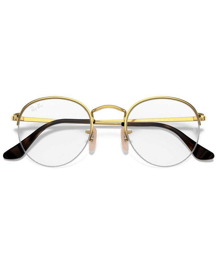 Ray-Ban RX3947V ROUND GAZE Unisex Round Eyeglasses - Macy's