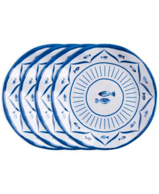 Q Squared Melamine Sardinia 8" Salad Plates, Set of 4 - Macy's