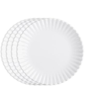 Q Squared Melamine Patio Luxe Lightweight 11" Dinner Plates, Set of 4 ...
