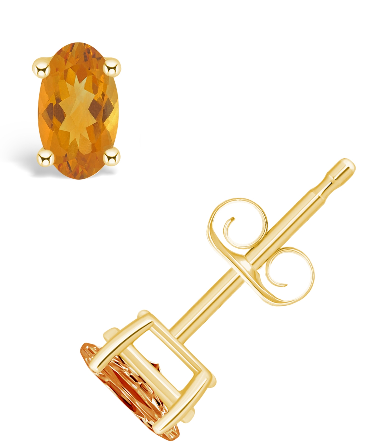 Click here for Citrine (1/2 ct. t.w.) Stud Earrings in 14K White... prices