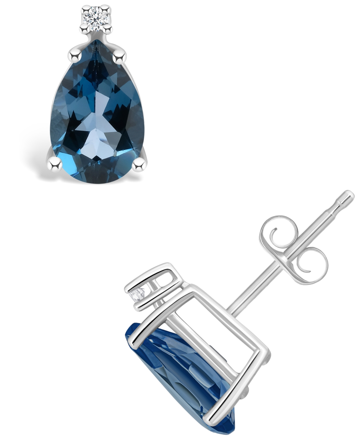Click here for London Blue Topaz (2-1/10 ct. t.w.) and Diamond Ac... prices