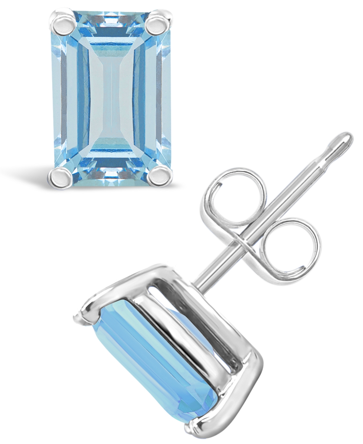 Click here for Aquamarine (1 ct. t.w.) Stud Earrings in 14K Yello... prices