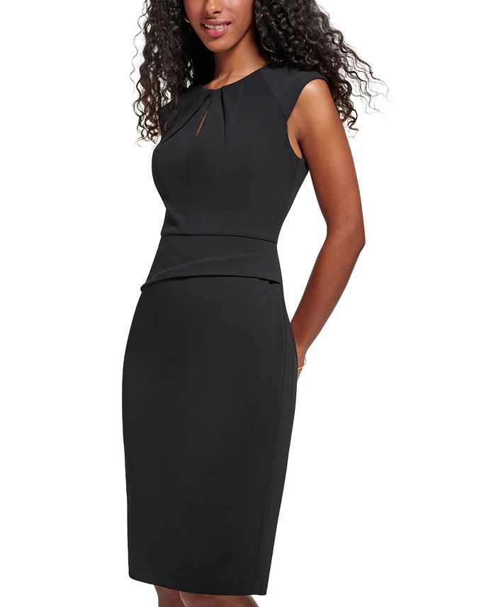 Calvin Klein Women's Sleeveless Keyhole Sheath Dress - Macy's