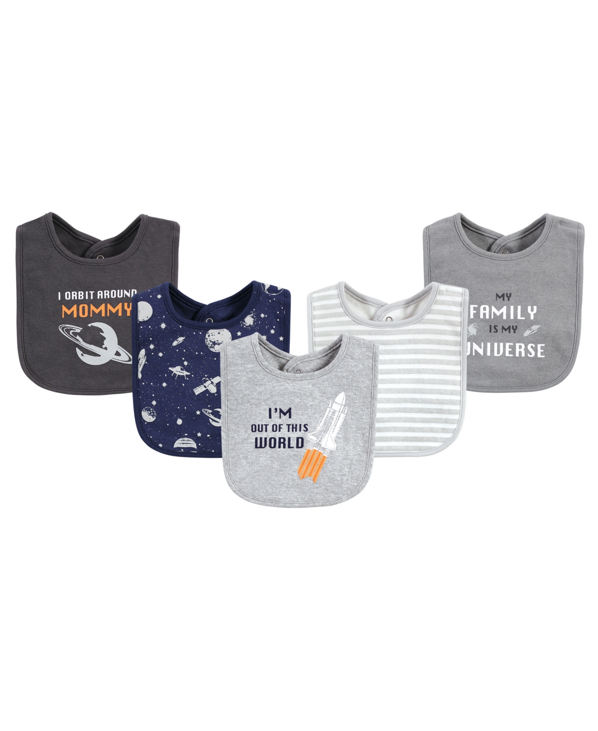 Click here for Hudson Baby Boys 5Pk of Soft Interlock Baby Bibs -... prices