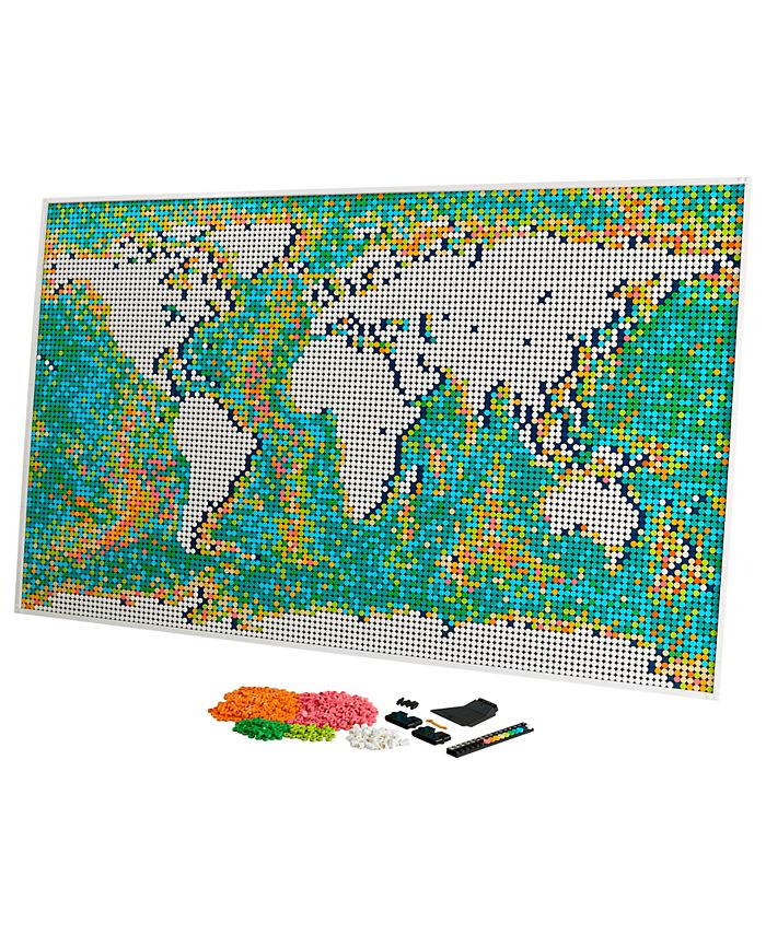 LEGO® World Map 11695 Pieces Toy Set - Macy's