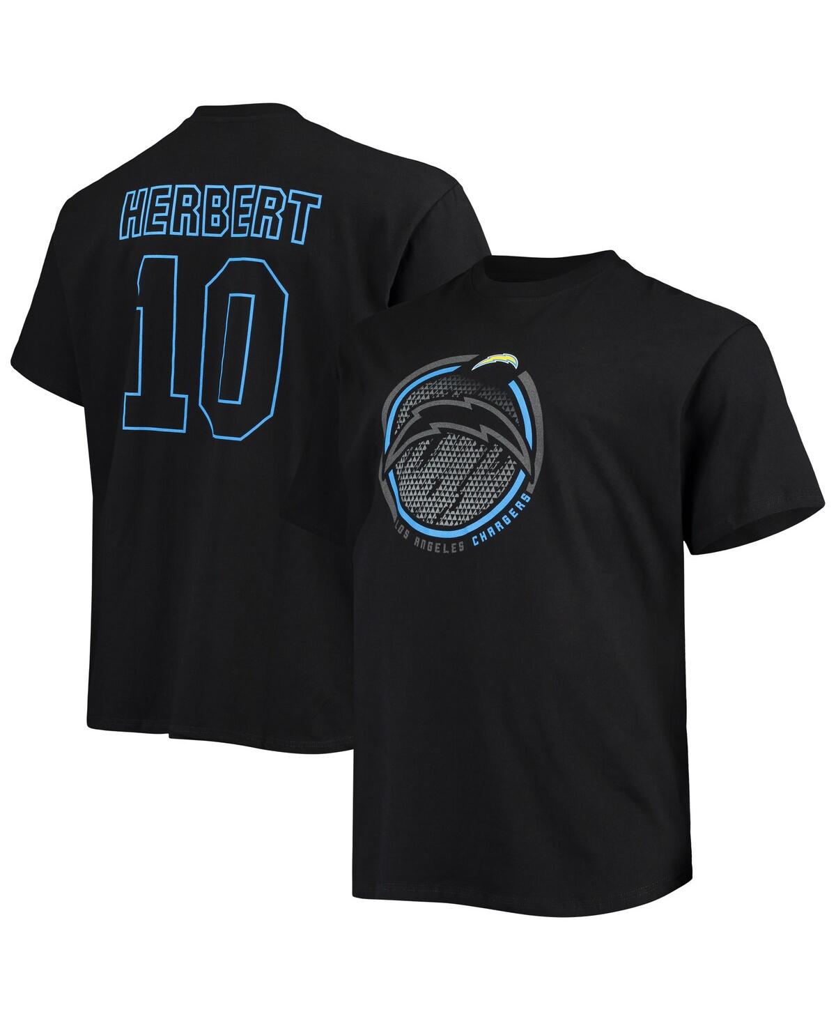Click here for Mens Fanatics Justin Herbert Black Los Angeles Cha... prices
