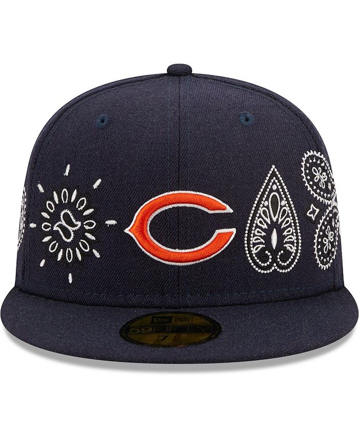New Era Men's Navy Chicago Bears Bandana 59FIFTY Fitted Hat - Macy's