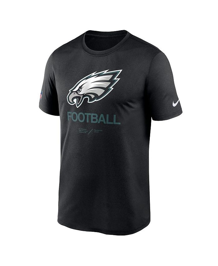 Nike Men's Black Philadelphia Eagles Infographic Performance T-shirt ...