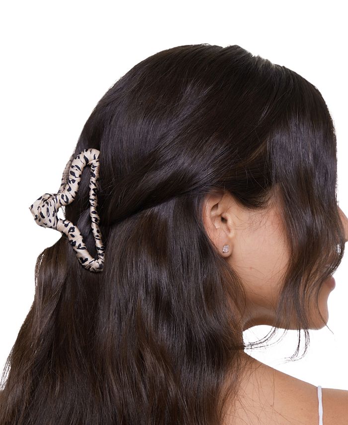 Kitsch Satin-Wrapped Leopard Print Claw Hair Clip - Macy's