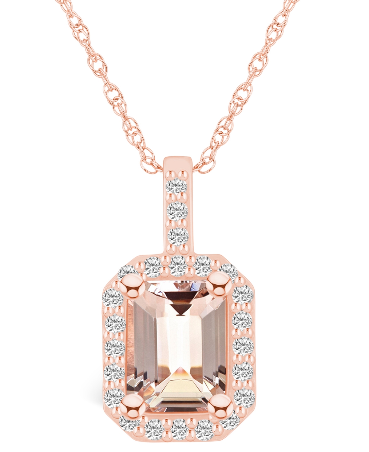 Click here for Macys Morganite (1-3/8 Ct. T.w.) and Diamond (1/4... prices