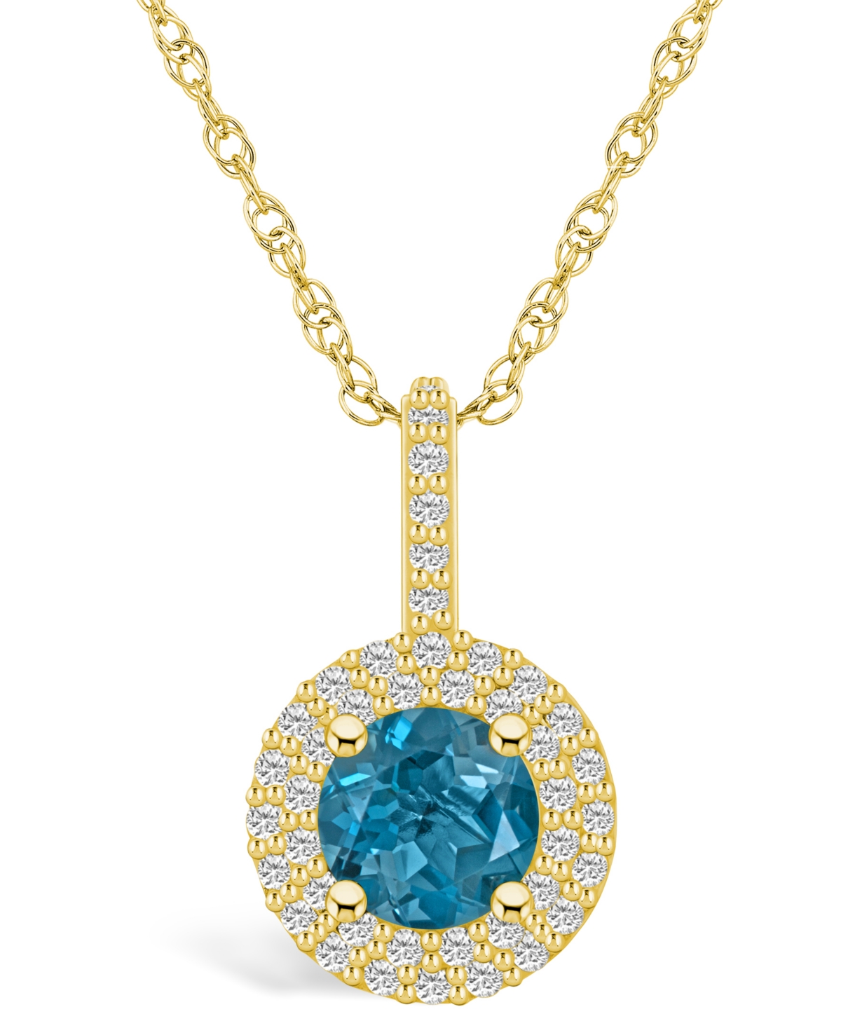 Click here for Macys London Blue Topaz (1-5/8 Ct. T.w.) and Diamo... prices