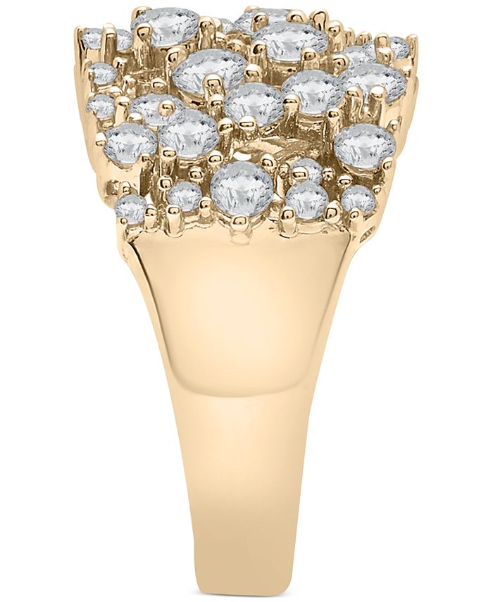 Wrapped in Love Diamond Scatter Cluster Ring (2 ct. t.w.) in 14k Gold ...